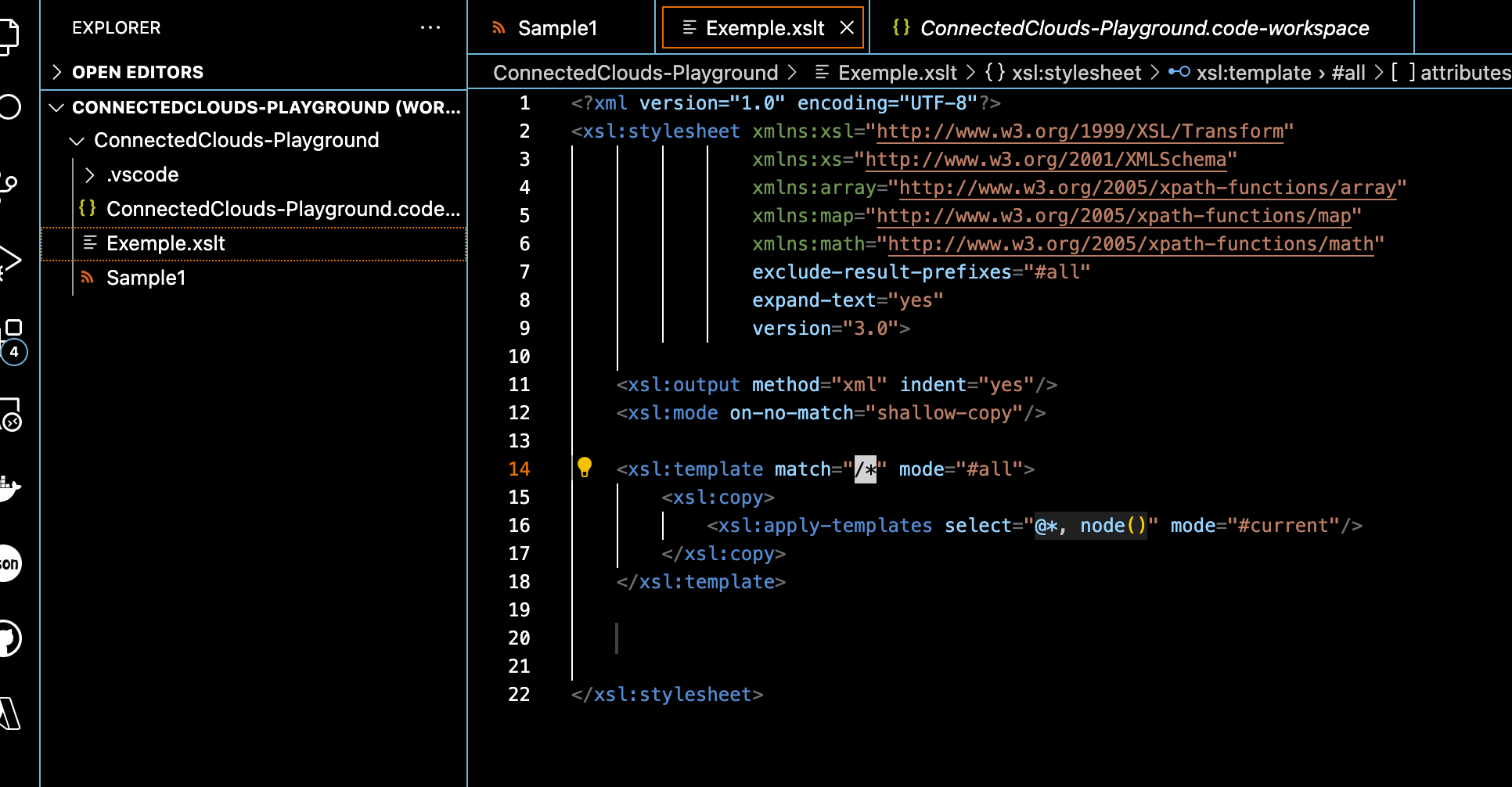 Running XSLT on VS Code – The Connected Clouds